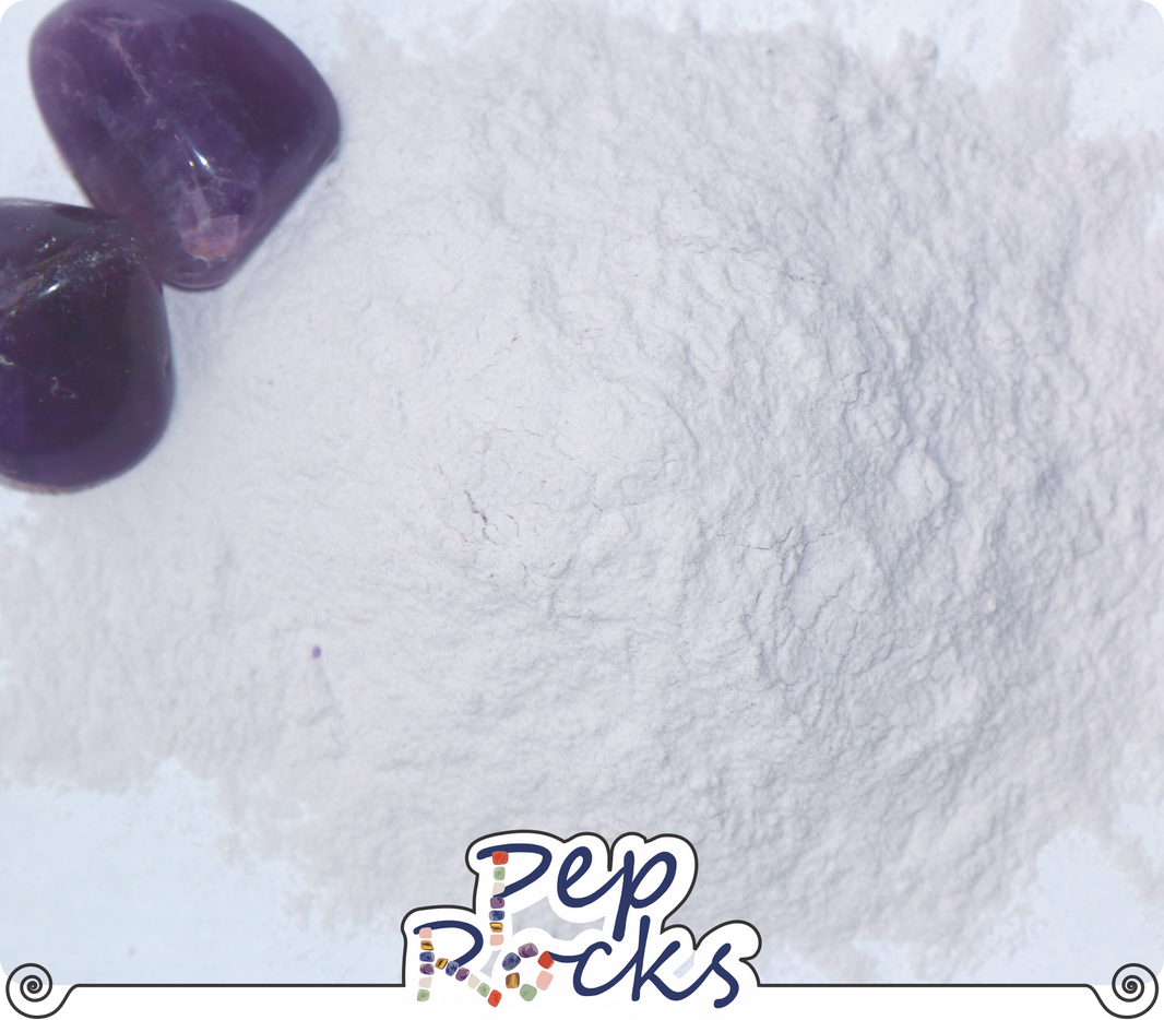 Crushed gemstones, crystals and rocks in sand and powder forms. – PEP Rocks